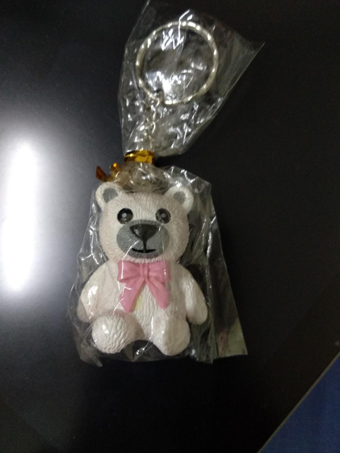 White bear key chain, Hobbies & Toys, Stationery & Craft, Handmade ...
