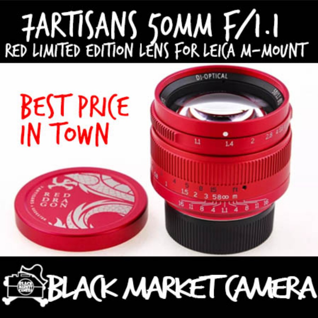 [BMC] 7artisans 50mm F1.1 (Red Special Edition) Full Frame Prime Lens ...