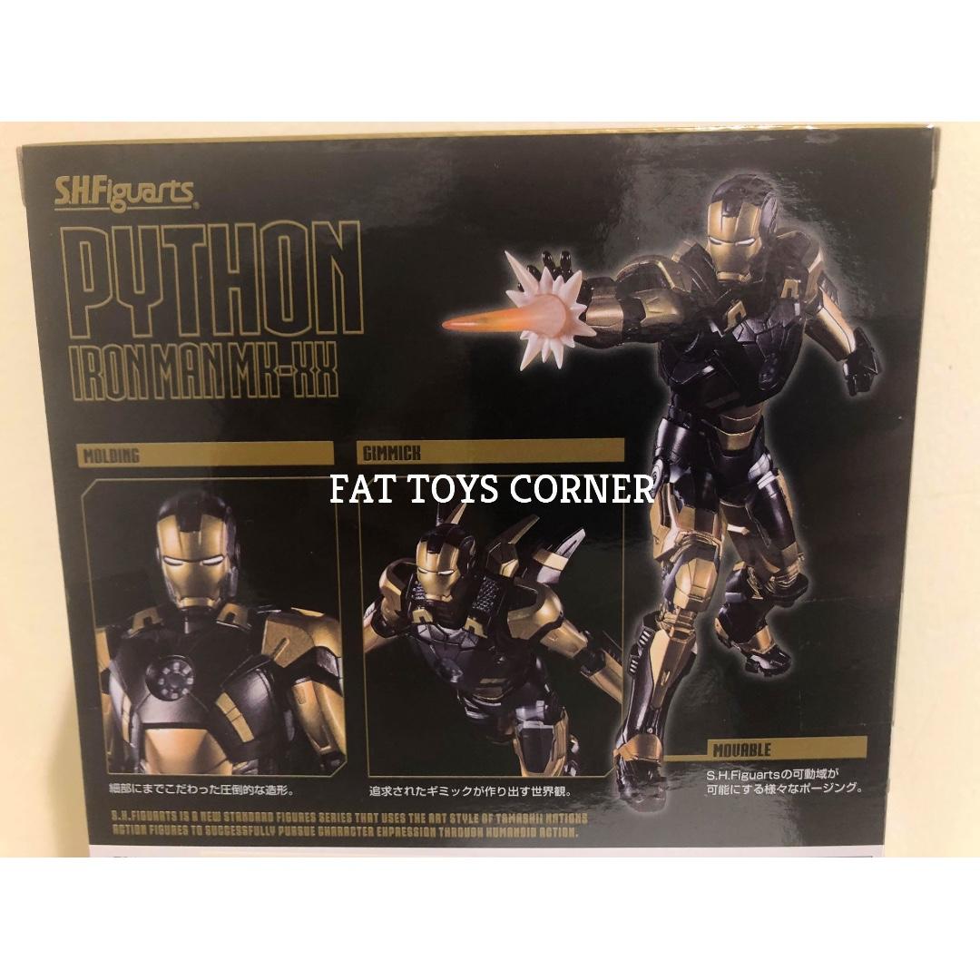 BANDAI TAMASHII EXCLUSIVE S.H.Figuarts SHF Iron Man Mark 20 Python ...