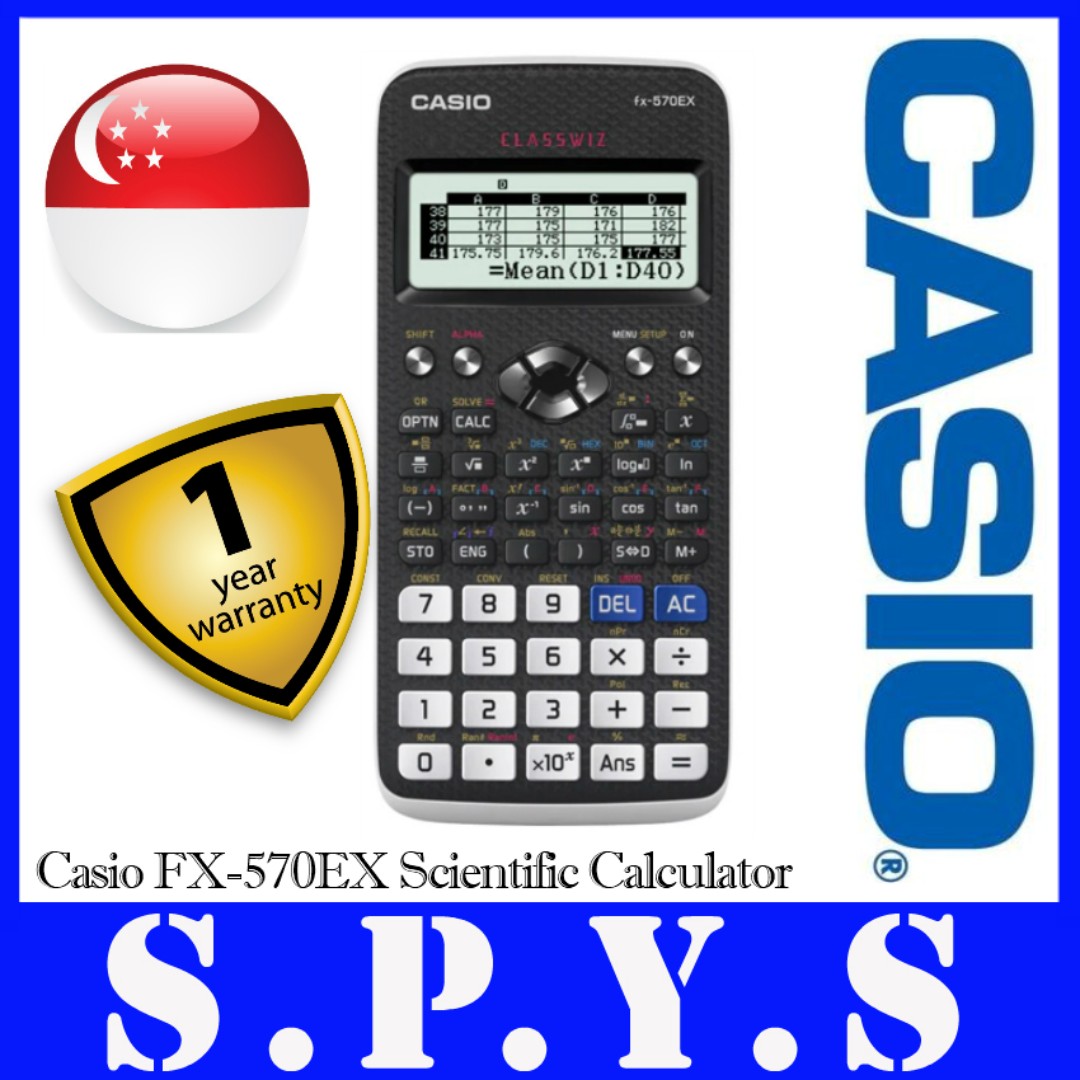 Casio FX-570EX Scientific Calculator. Local Singapore Stock. 1 Year ...