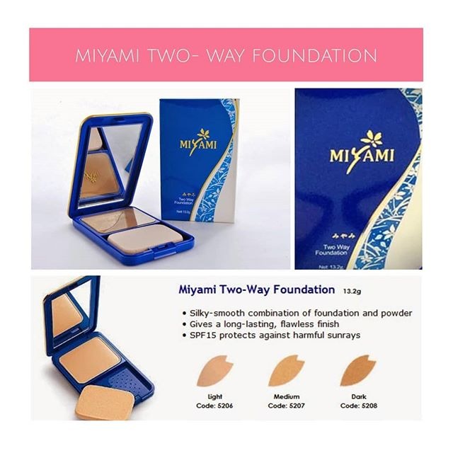 Cosway MIYAMI Two-Way Foundation // Bedak Miyami ORIGINAL, Beauty ...
