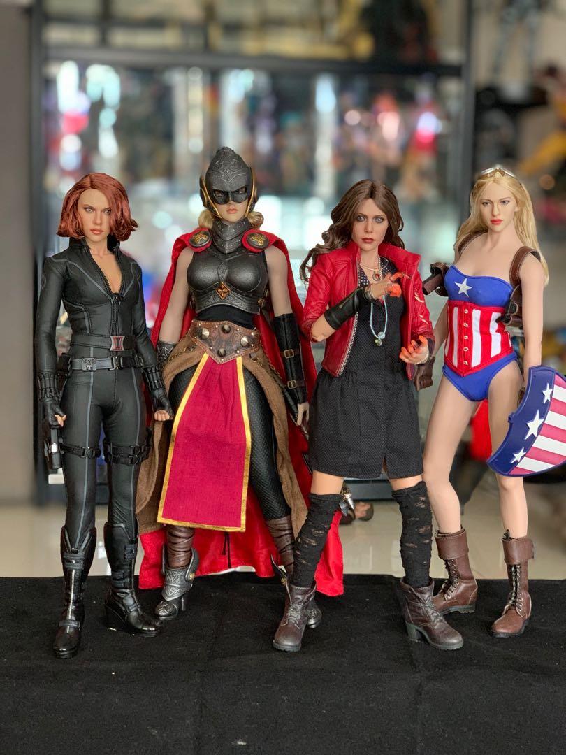 Custom Jane foster Thor 12 inch 1/6 ( hot toys sideshow medicom rah dam toys star ace prime 1 xm ...