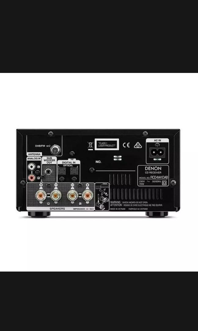Denon RCD D-M41 Hi-FI System Amplifier + Infinity R152 Bookshelf ...
