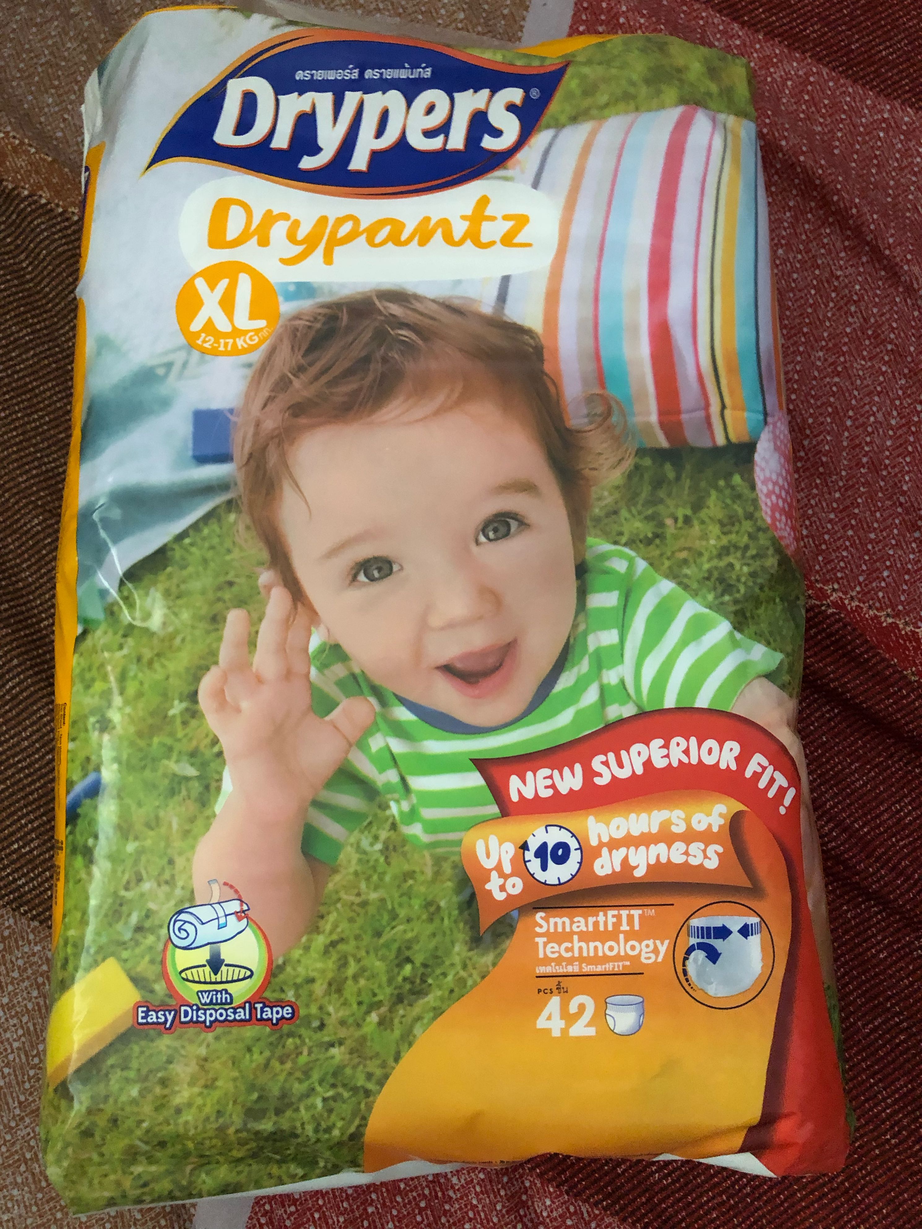 Drypers Drypantz XL, Babies & Kids, Bathing & Changing, Diapers & Baby ...