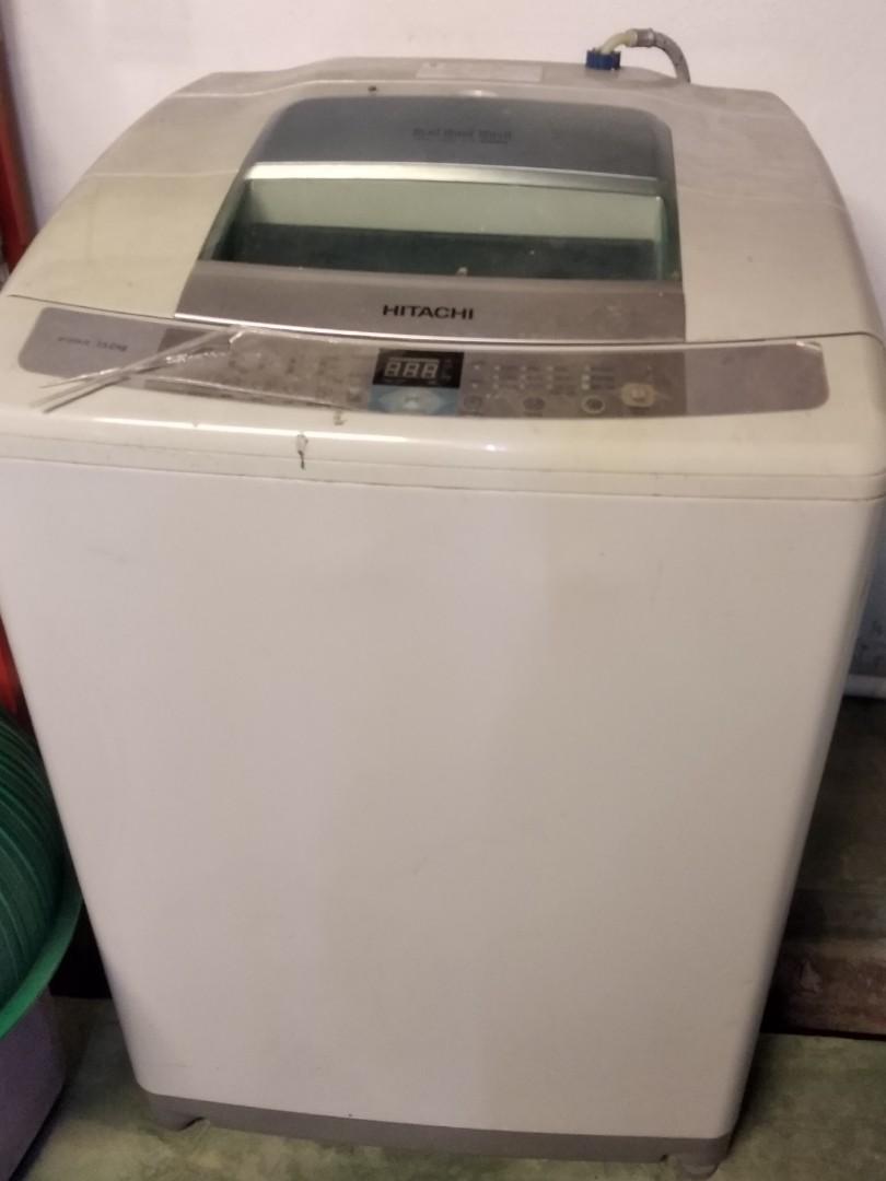 Hitachi 15kg wash machine fully auto, TV & Home Appliances, Washing ...