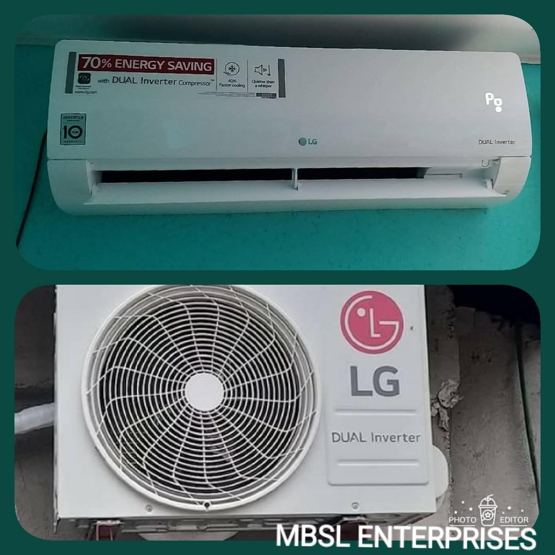 Lg Standard Dual Inverter Split Type aircon with free installation, TV ...