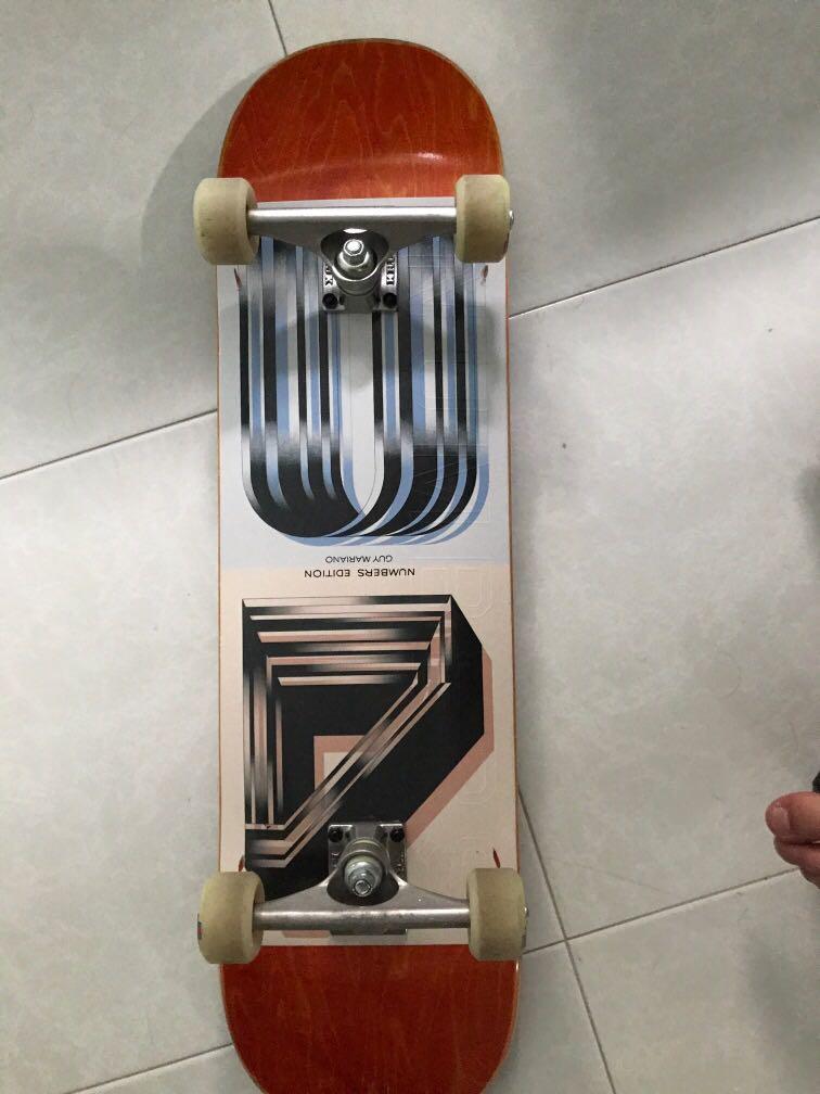 Numbers edition 4 full kit skateboard, Sports Equipment, Sports & Games ...
