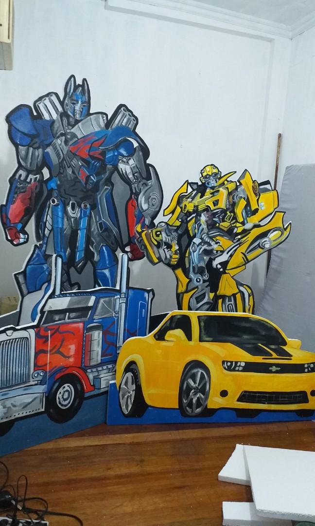 Optimus Prime and Bumble Bee standee, Hobbies & Toys, Toys & Games on ...