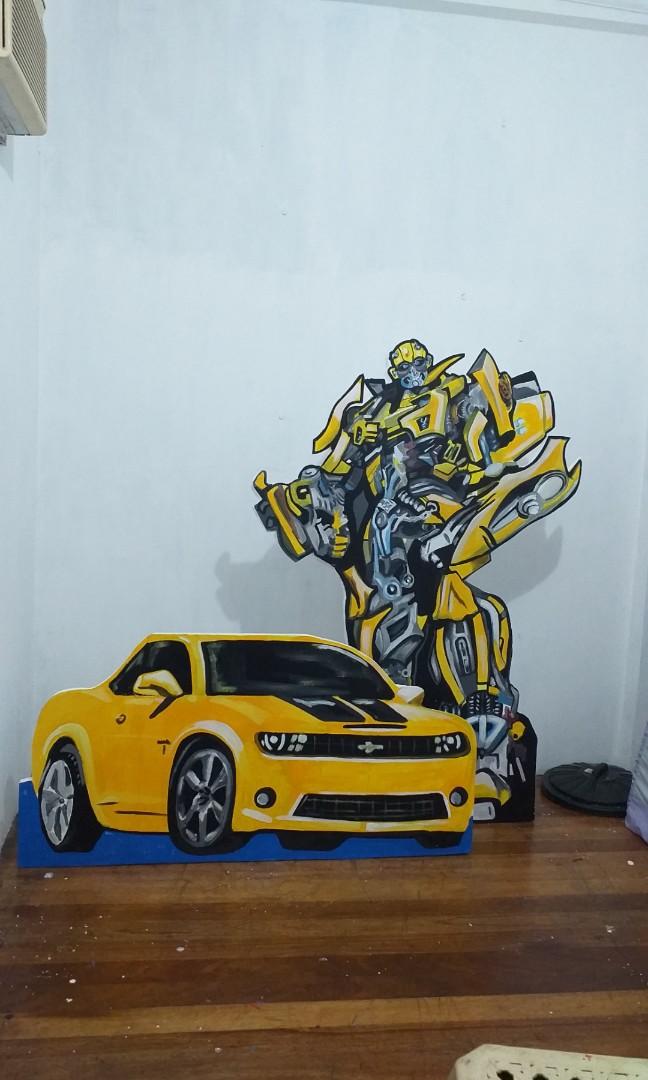 Optimus Prime and Bumble Bee standee, Hobbies & Toys, Toys & Games on ...