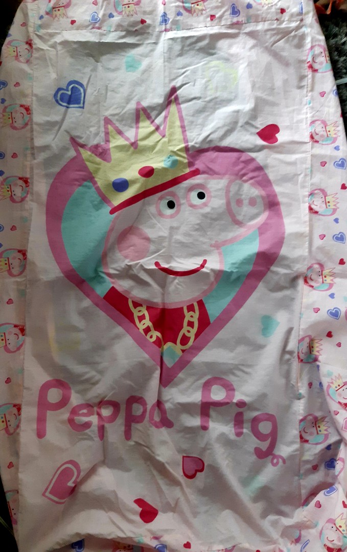 Peppa pig crib bedsheet, Babies & Kids, Baby Nursery & Kids Furniture ...