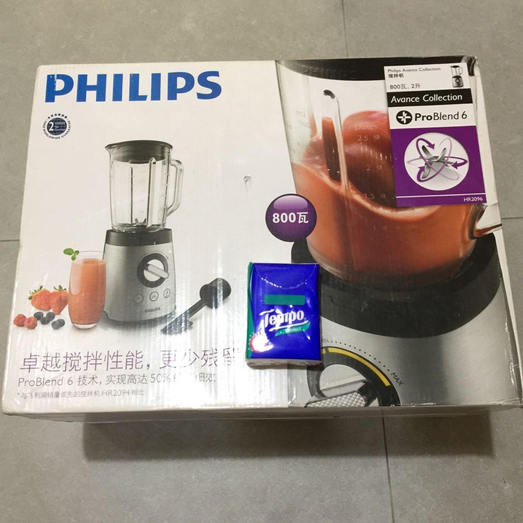 Philips Problend 6 HR2096 攪拌機 800瓦 2公升 800W 2lite 搾汁機 mixer blender 少用 ...