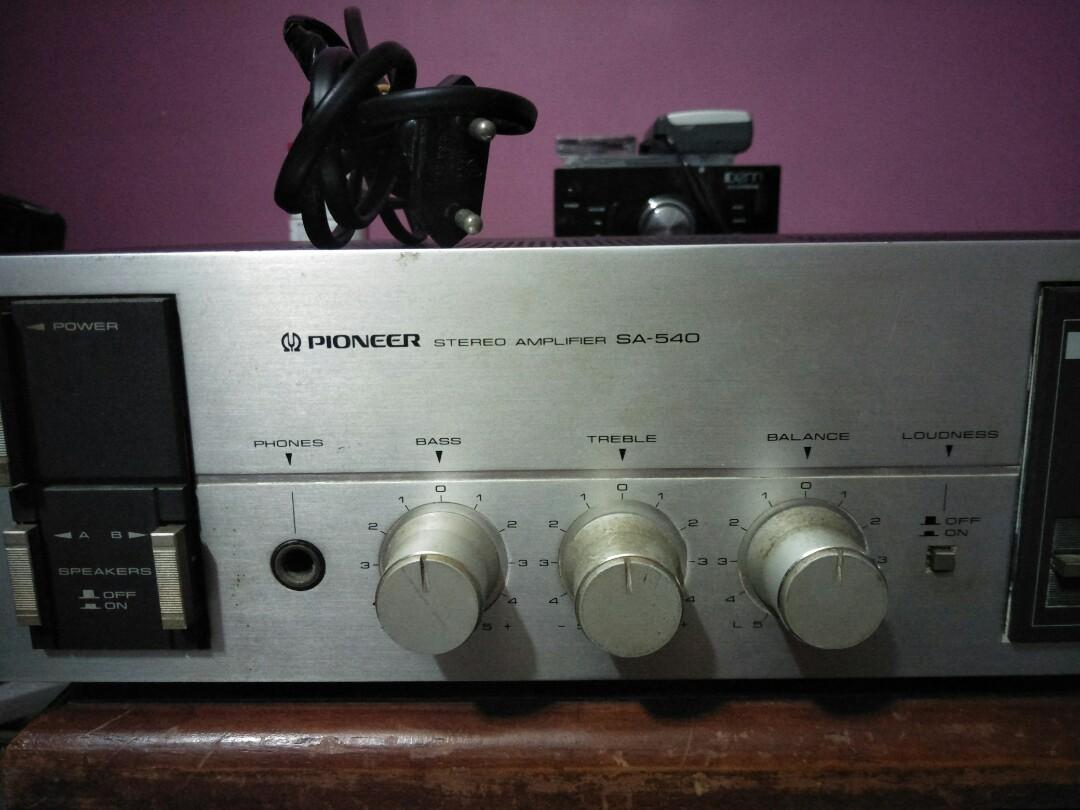 Pioneer Stereo Amplifier SA-540, Audio, Soundbars, Speakers ...