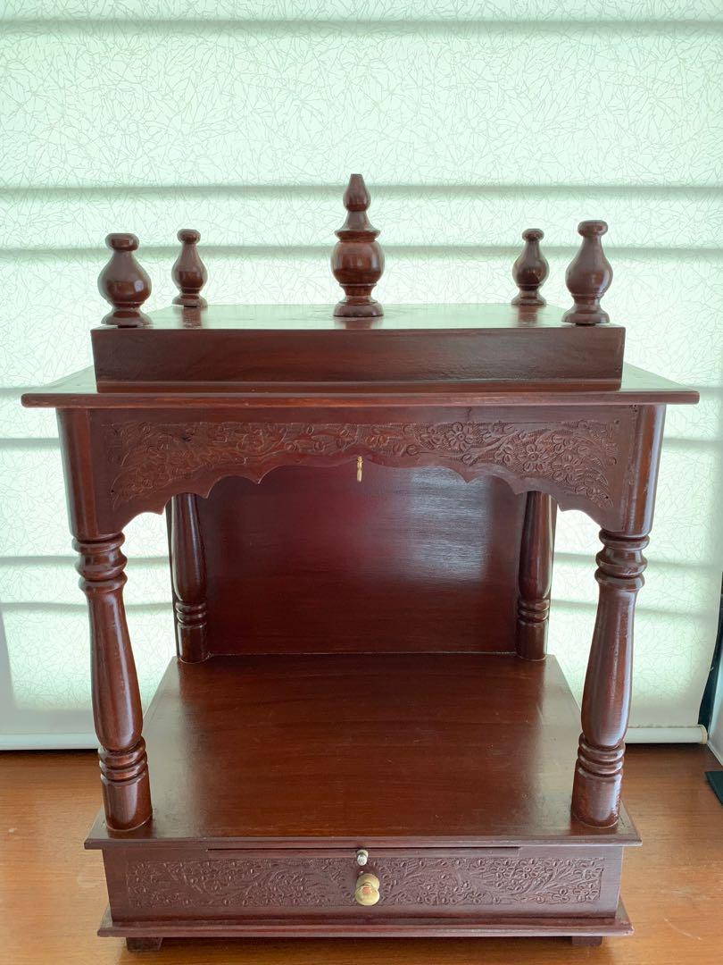 Prayer Stand (Hindu Altar), Furniture & Home Living, Home Decor, Vases ...