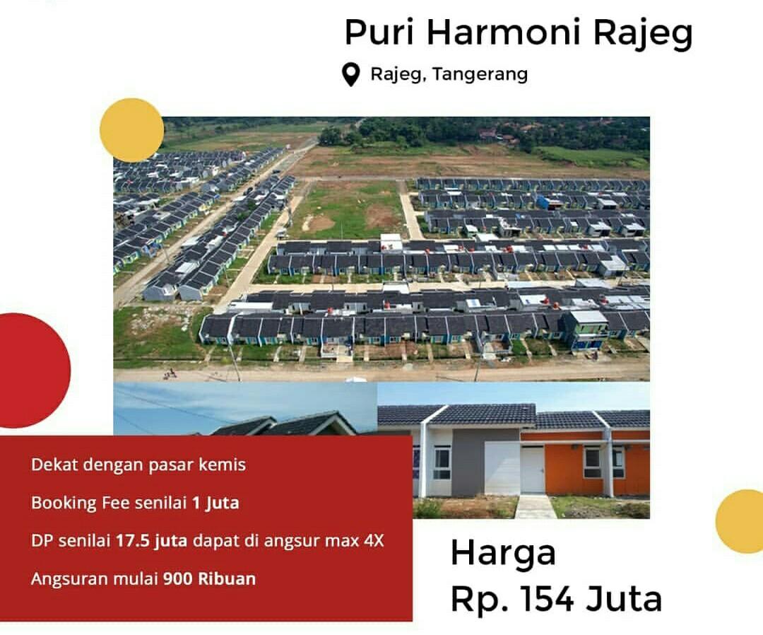 Rumah Subsidi Mutiara Puri Harmoni Rajeg, Properti, Dijual di Carousell