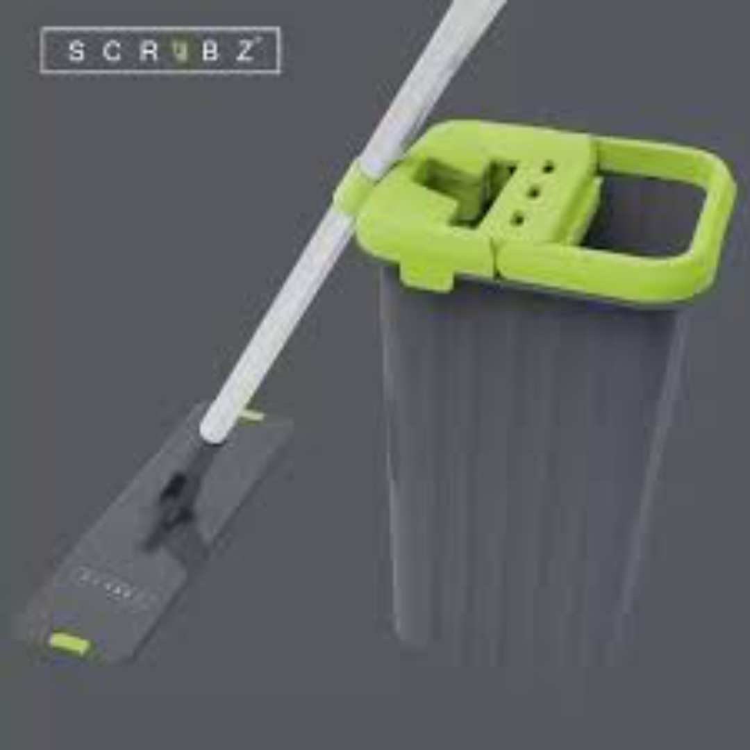 Scrubz Flat Mop With Bucket Brandnew, Furniture & Home Living, Cleaning ...