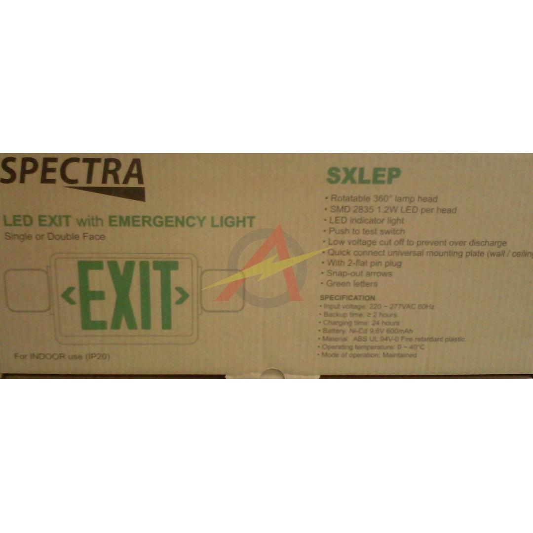 Spectra LED Exit sign with Emergency Light, Furniture & Home Living ...