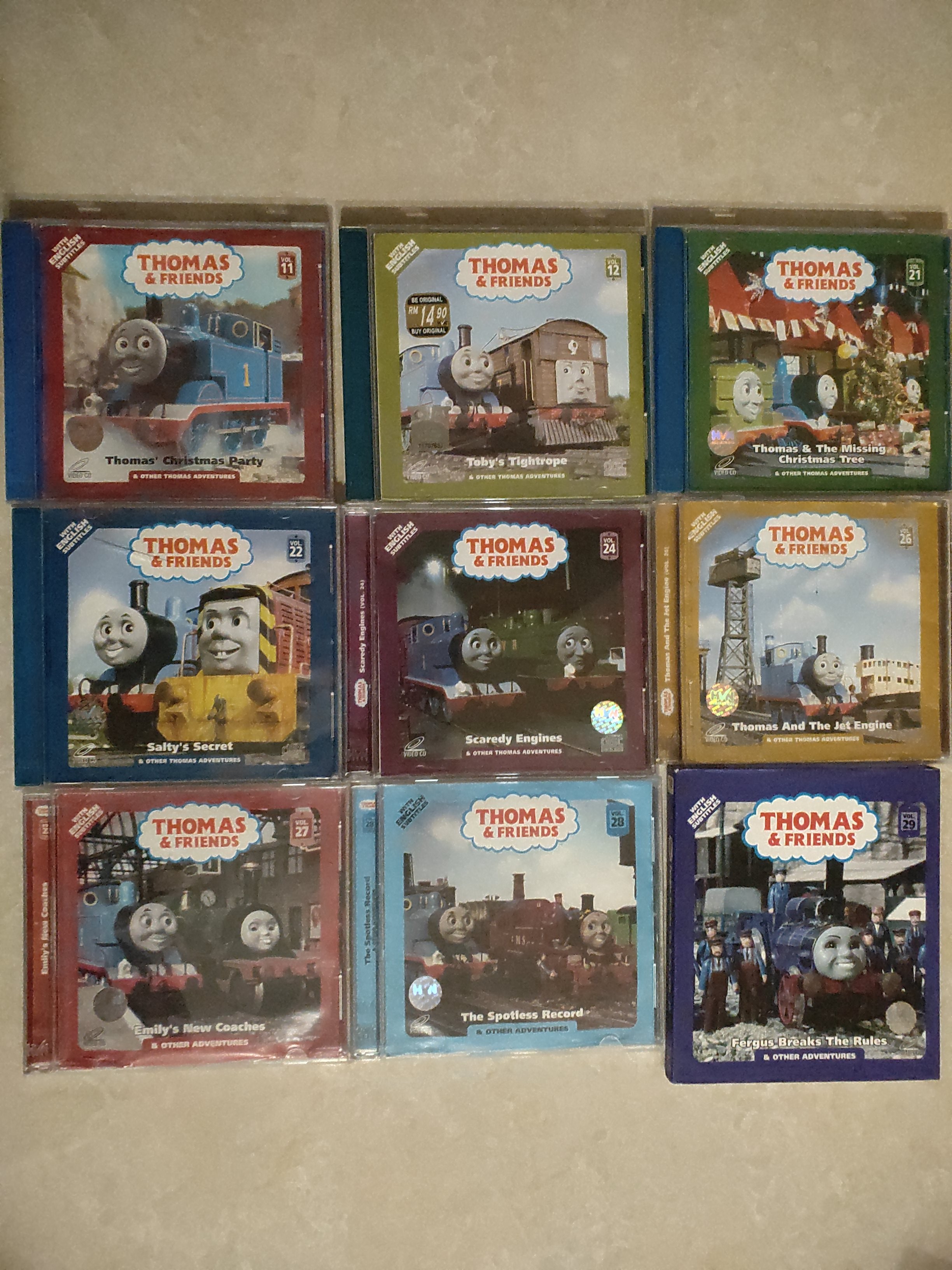 Thomas & Friends VCD Collection, Hobbies & Toys, Music & Media, CDs & DVDs on Carousell