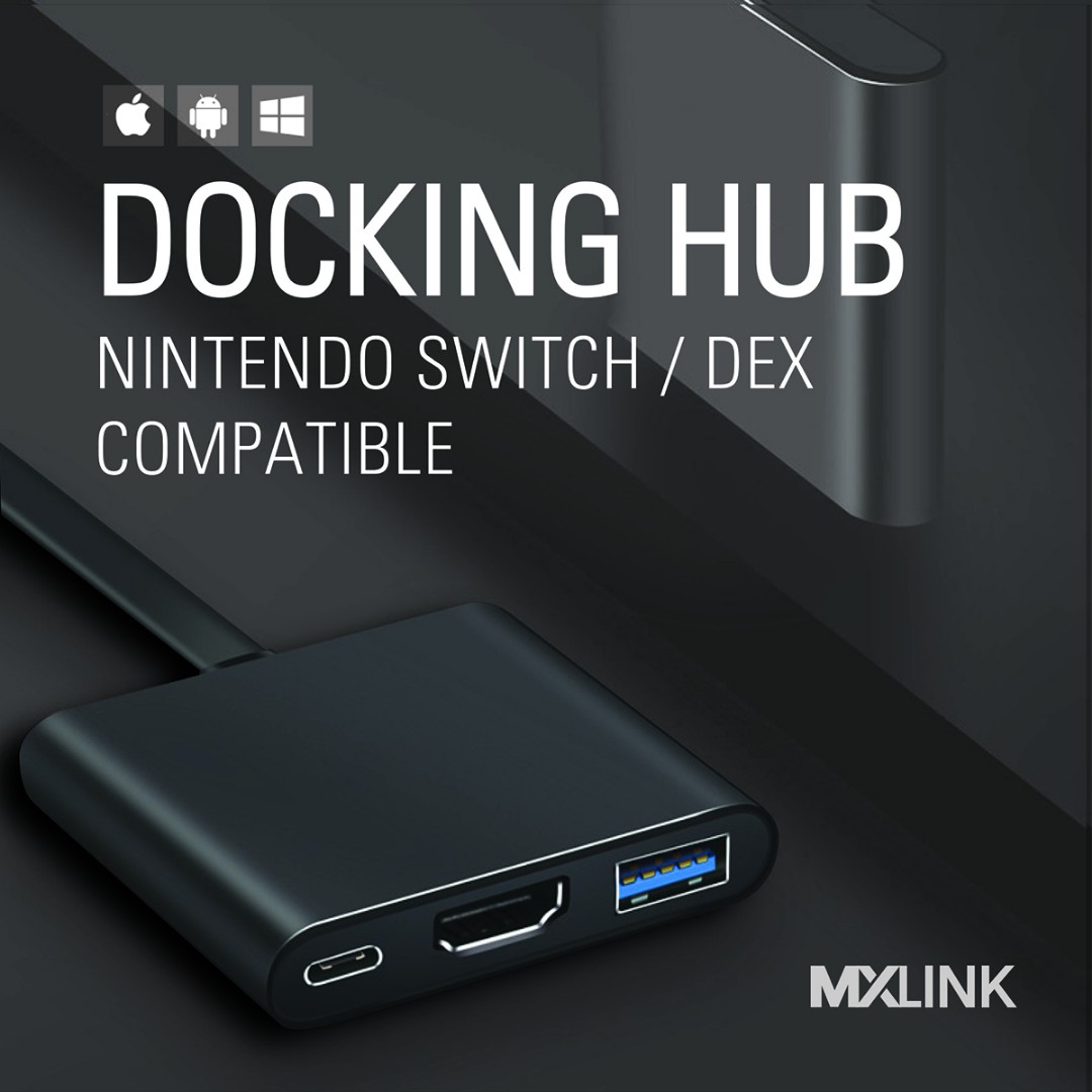 USB-C Docking Hub/Type-C Adapter Nintendo Switch/DeX Mode, Computers ...