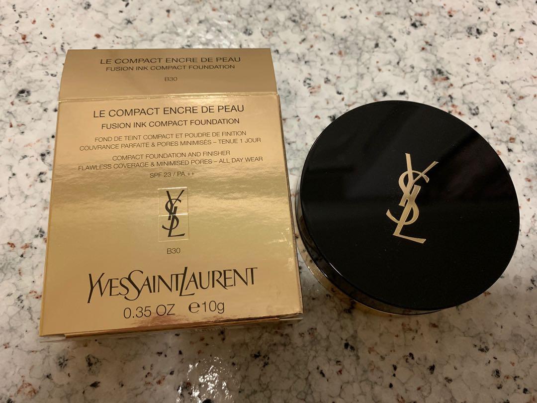 YSL fusion ink compact foundation, Beauty & Personal Care, Face, Makeup ...