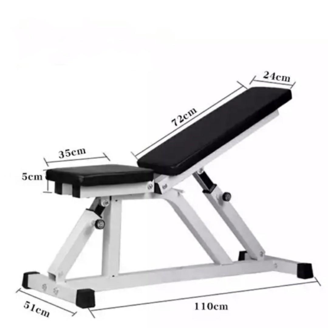 AMB Sports Fitness Workout Bench Weight Adjustable Gym Exercise Sit Up ...