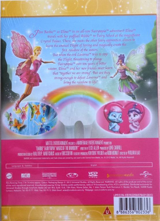 Barbie Magic of The Rainbow Movie VCD, Hobbies & Toys, Music & Media ...
