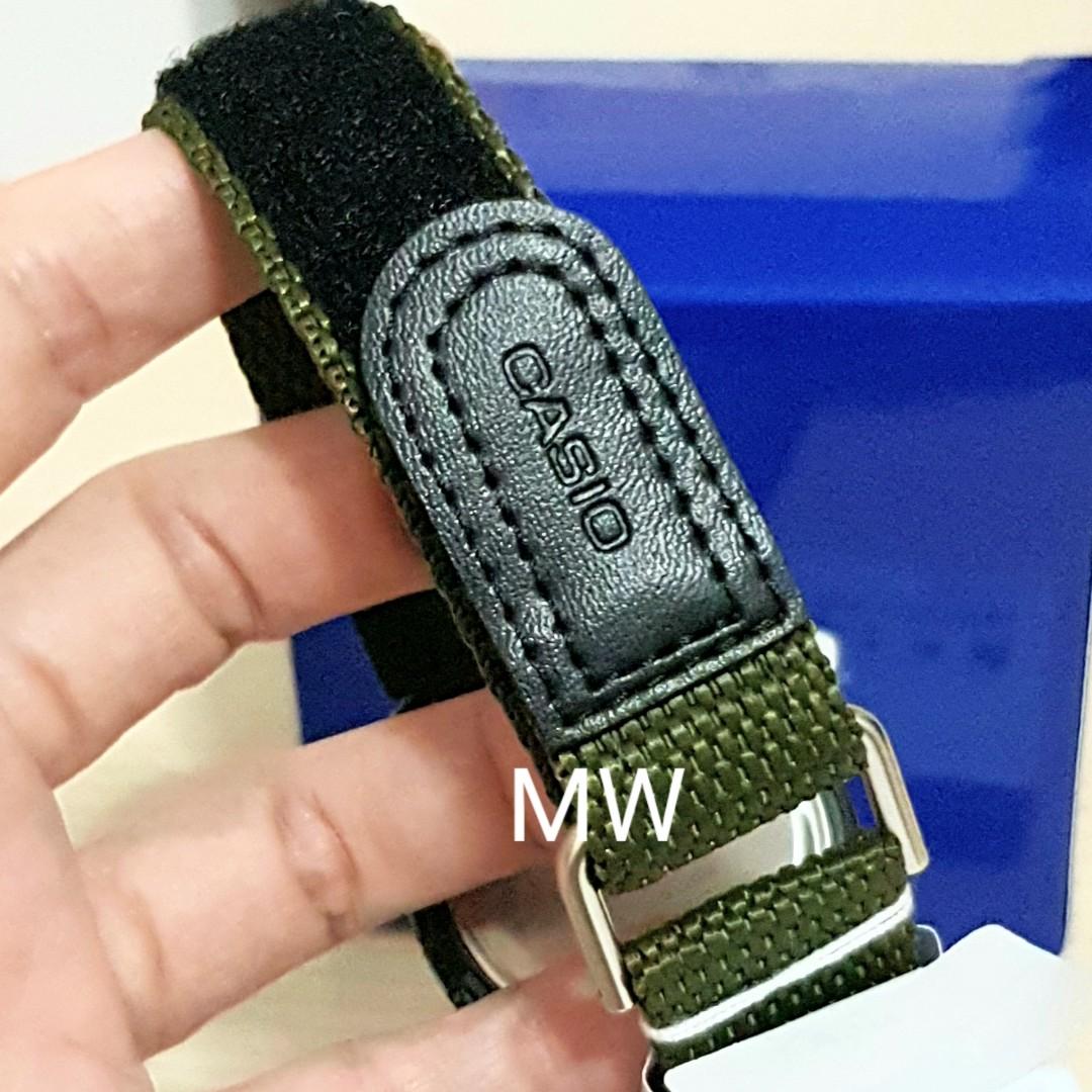 Casio Sport Beige Dial World Time Ana/Digi Cloth Band Quartz Men Watch ...