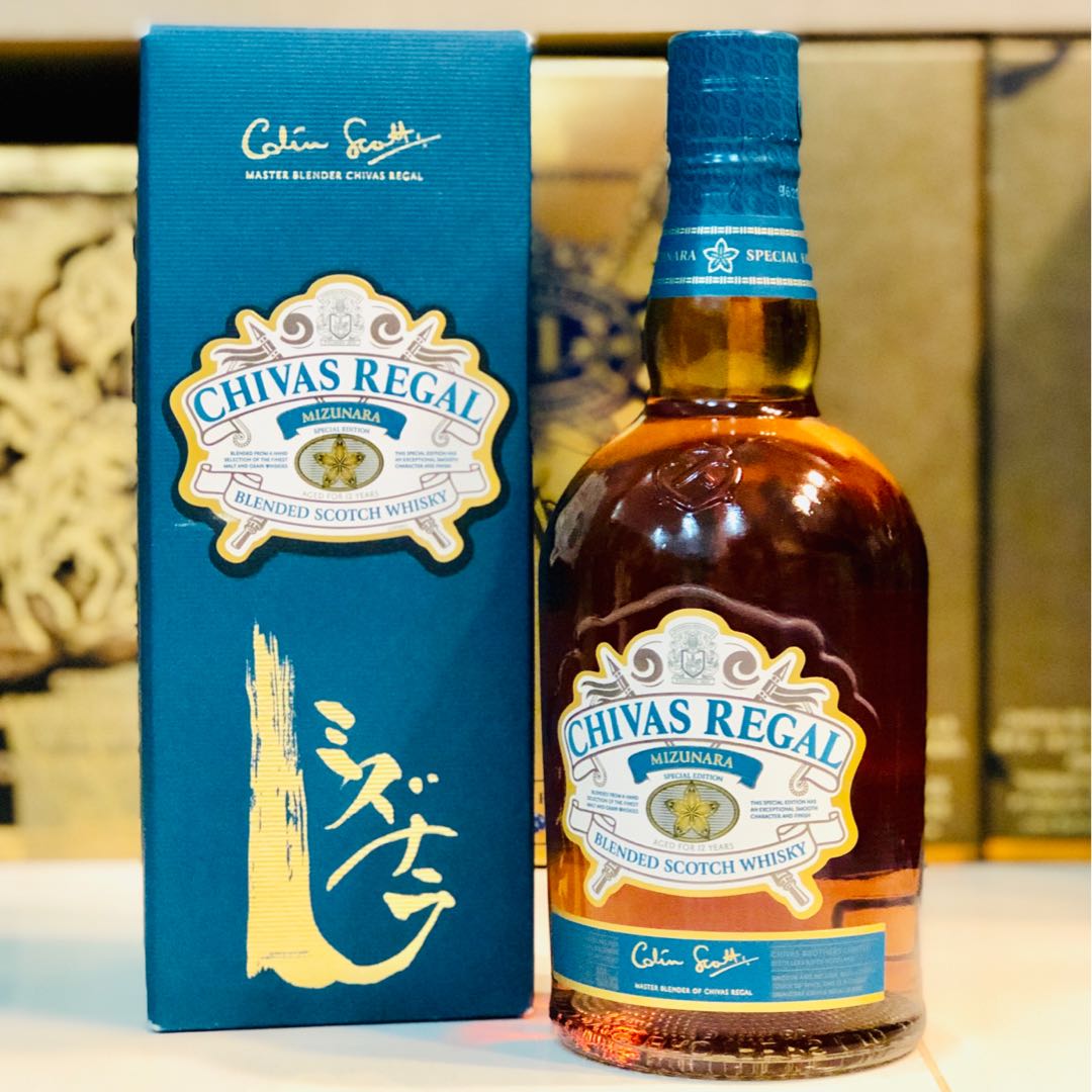 Chivas Mizunara Japanese Oak Whisky w Box, Food & Drinks, Beverages on ...