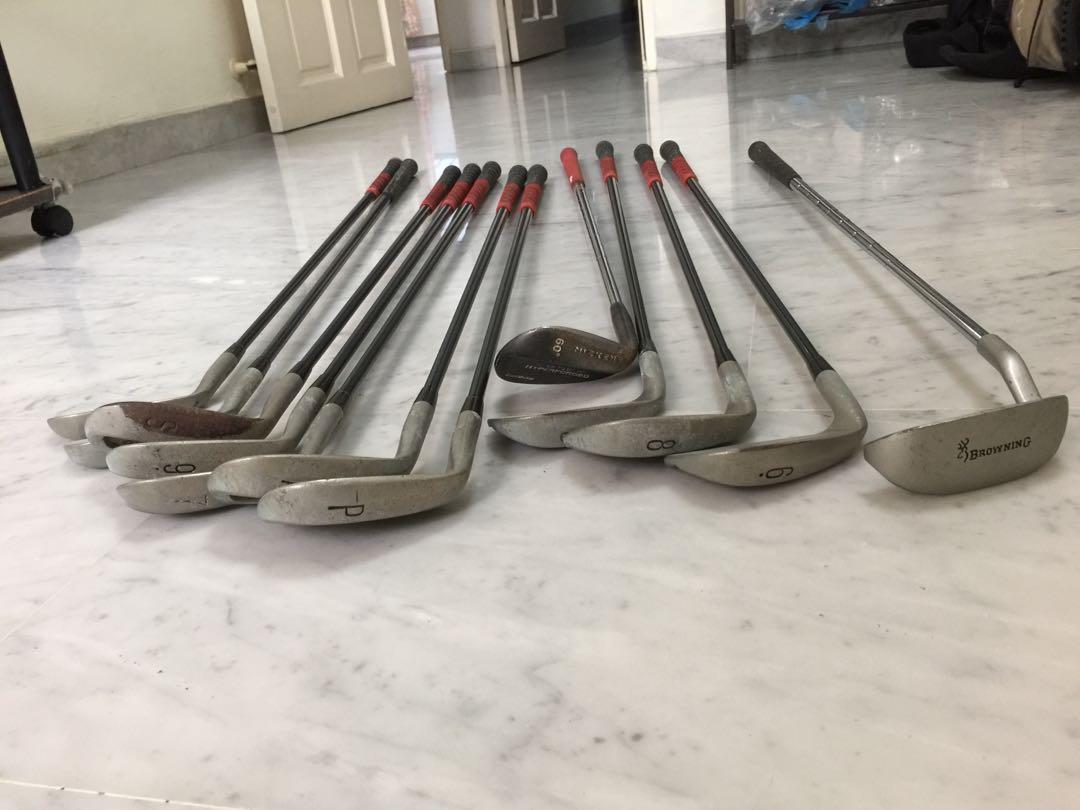 Golf Set iron assorted irons ,mainly is : sword 701 . Browning ...