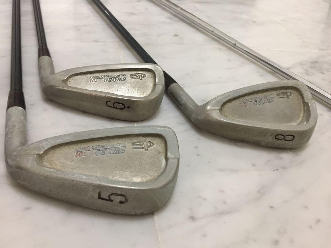 Golf Set iron assorted irons ,mainly is : sword 701 . Browning ...