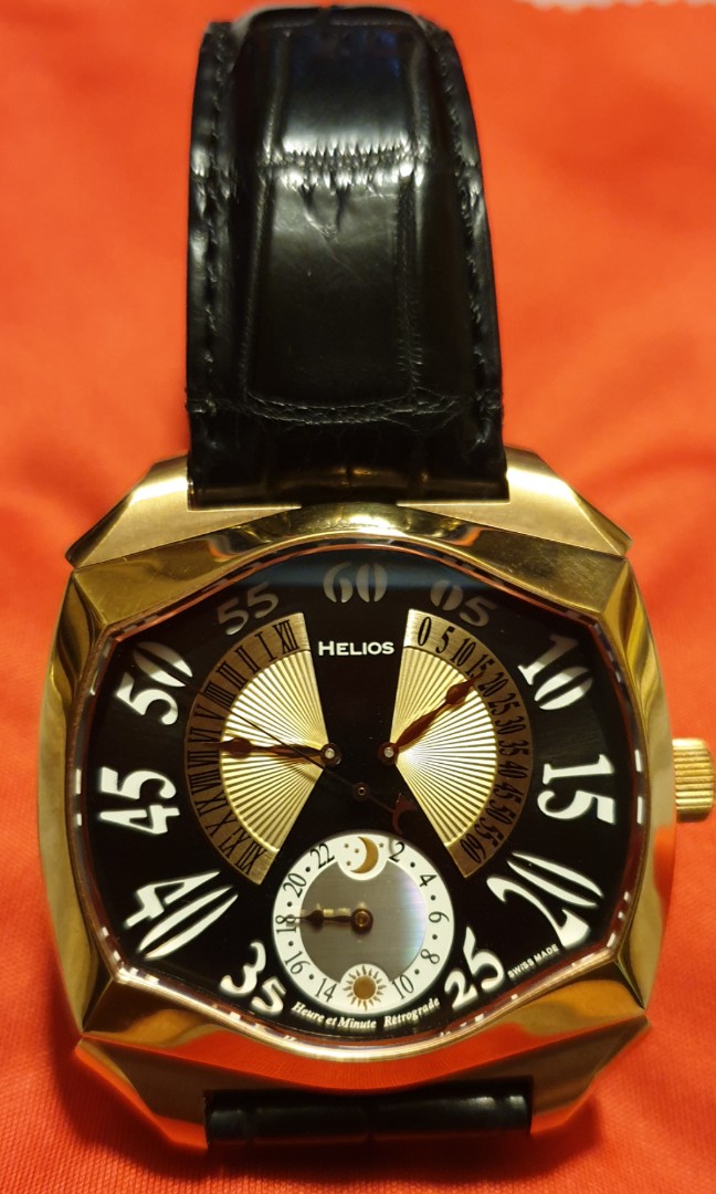 Helios Retrograde Automatic Watch, Men's Fashion, Watches & Accessories ...