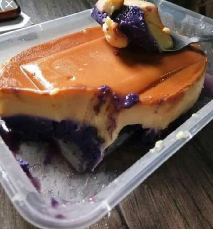 Leche Flan Ube Flan Floating Island Food And Drinks Chilled And Frozen