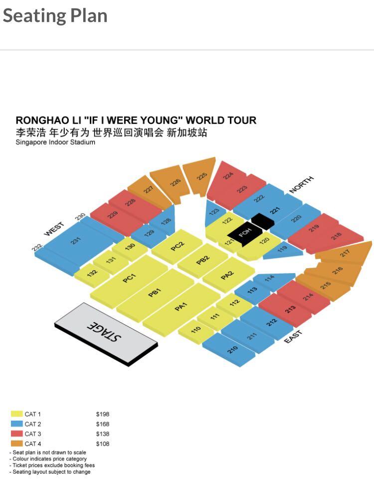 Li Rong Hao Concert 1 x Cat 4 Ticket, Tickets & Vouchers, Event Tickets ...