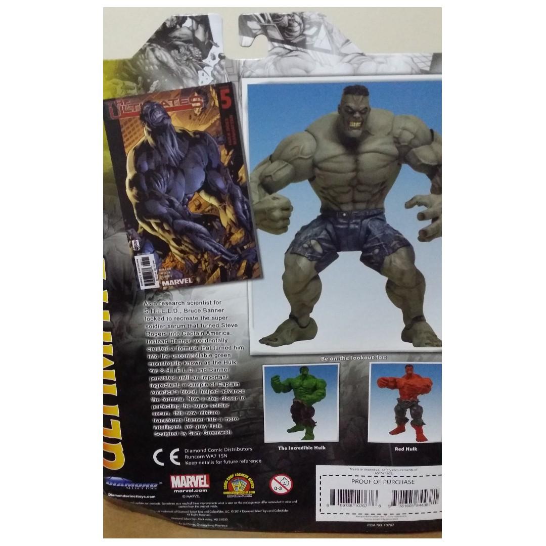 Marvel Select Ultimate Grey Hulk, Hobbies & Toys, Toys & Games on Carousell