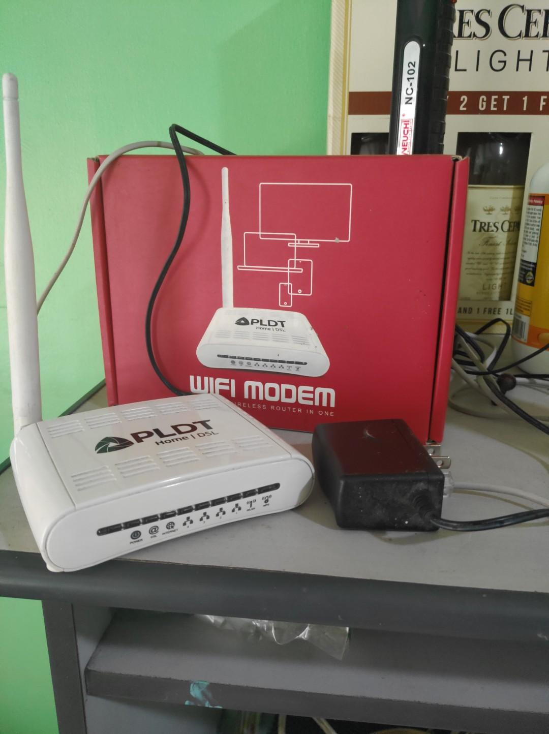 PLDT wifi modem complete, Computers & Tech, Parts & Accessories ...