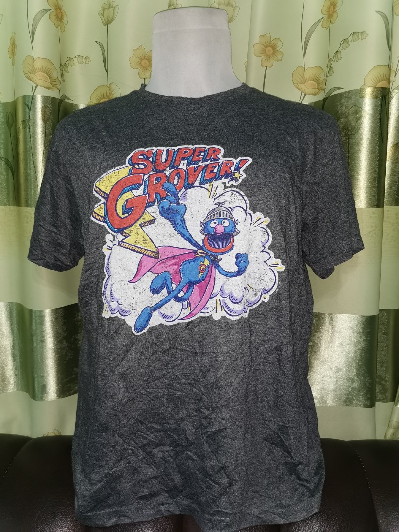 Super grover sesame street, Men's Fashion, Tops & Sets, Tshirts & Polo ...