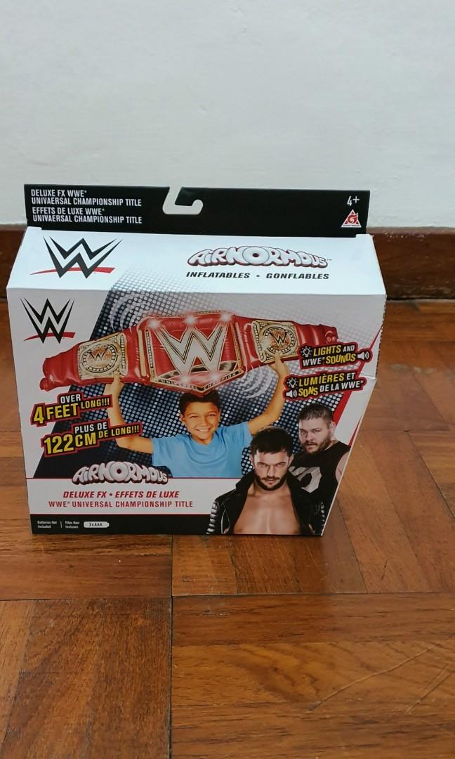 Wwe Airnormous Deluxe Universal Championship Inflatable Toy, Hobbies ...