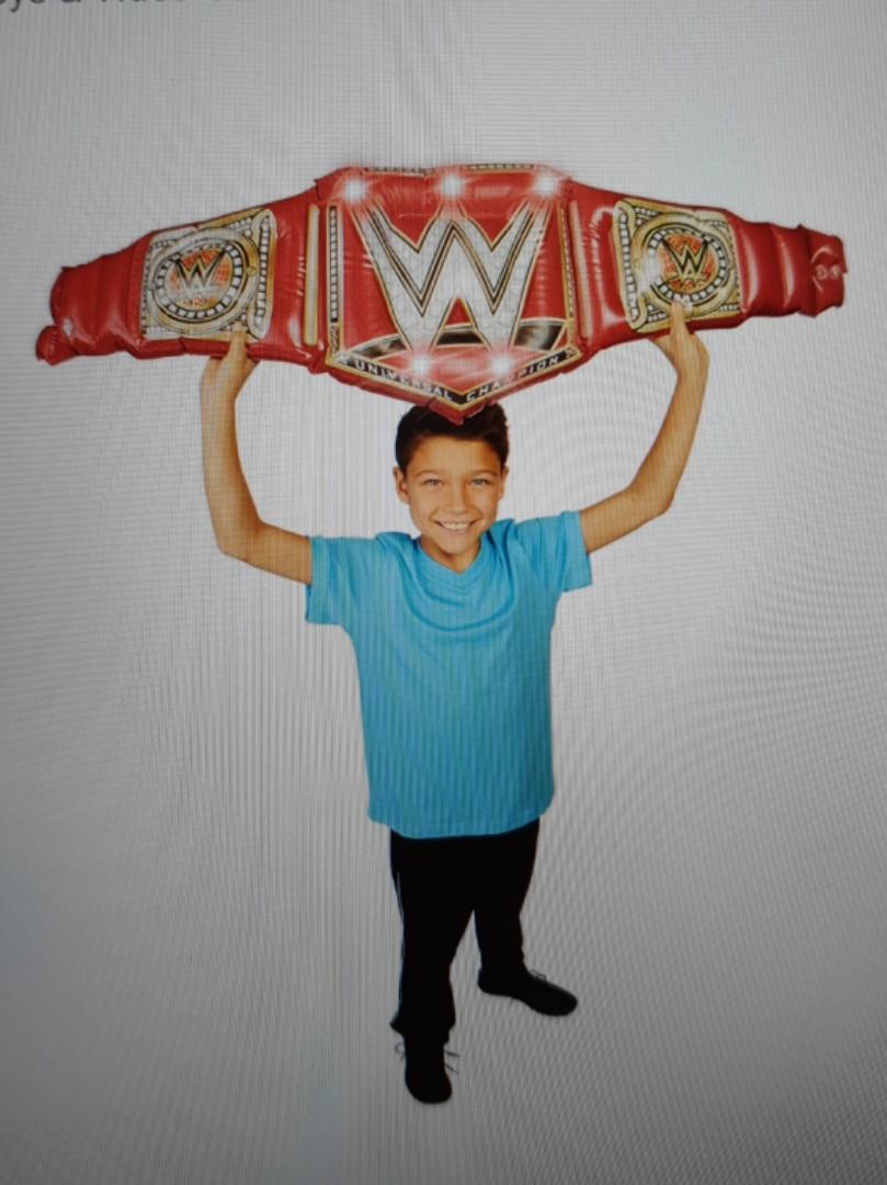Wwe Airnormous Deluxe Universal Championship Inflatable Toy, Hobbies ...