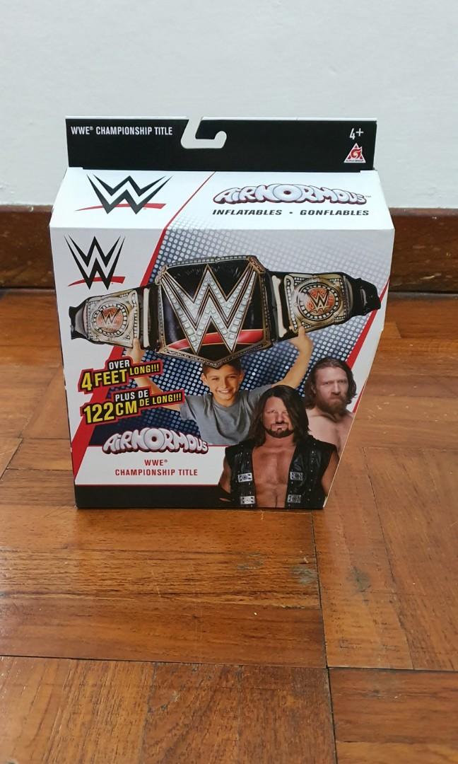 WWE AIRNORMOUS WWE CHAMPIONSHIP INFLATABLE TOY, Hobbies & Toys, Toys ...