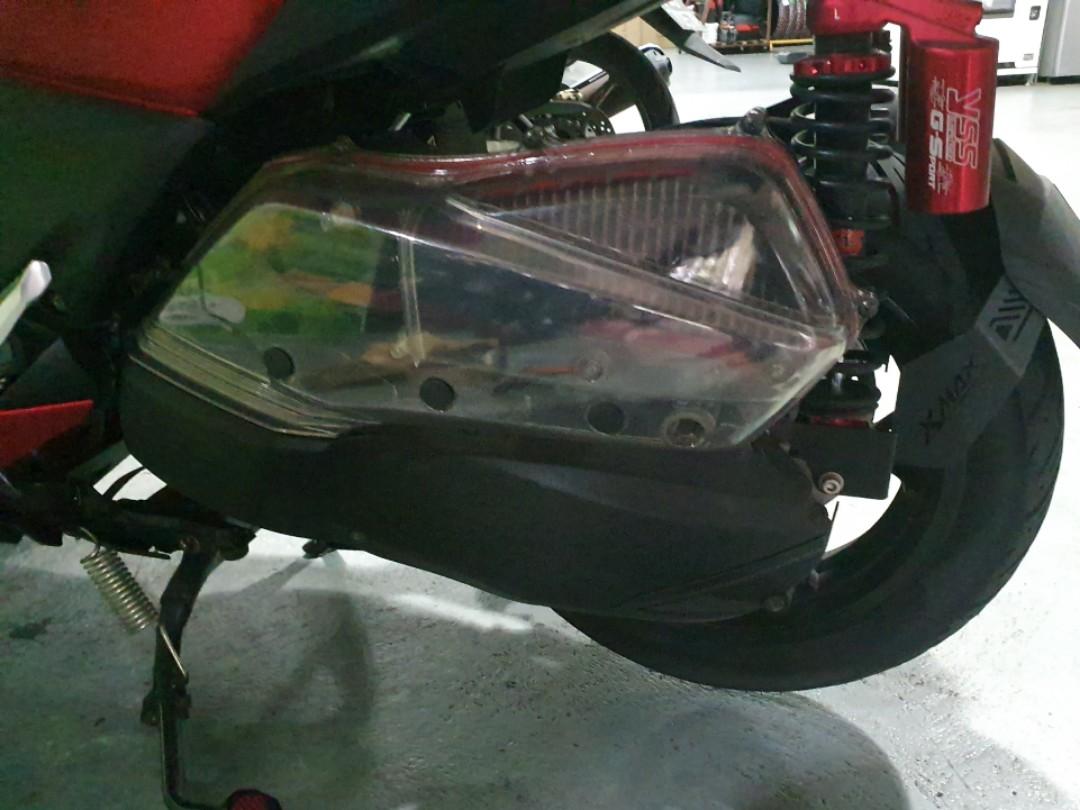 Xmax smoke air filter cover, Motorcycles, Motorcycle Accessories on ...