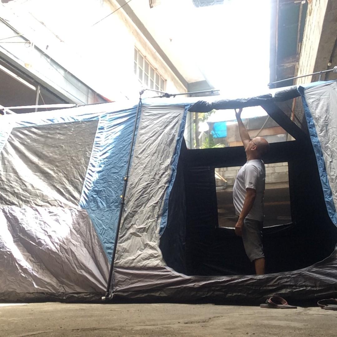 Adventure Ridge 10 Person 2 Room Instant Tent with Led Lights, Sports ...