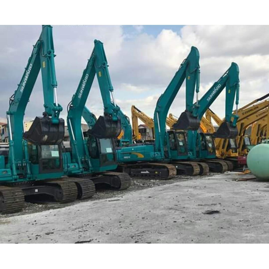 Backhoe Excavator 1cubic bucket capacity Sunward isuzu Engine ...