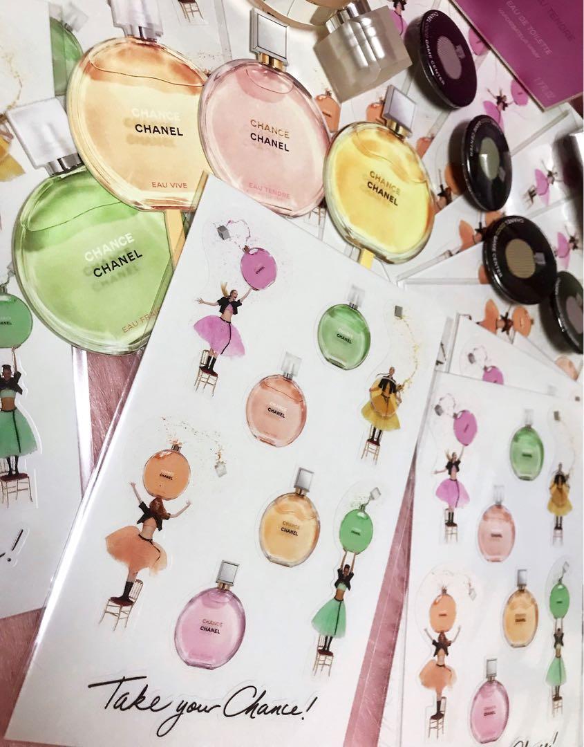 Chanel chance sticker, Luxury, Accessories on Carousell