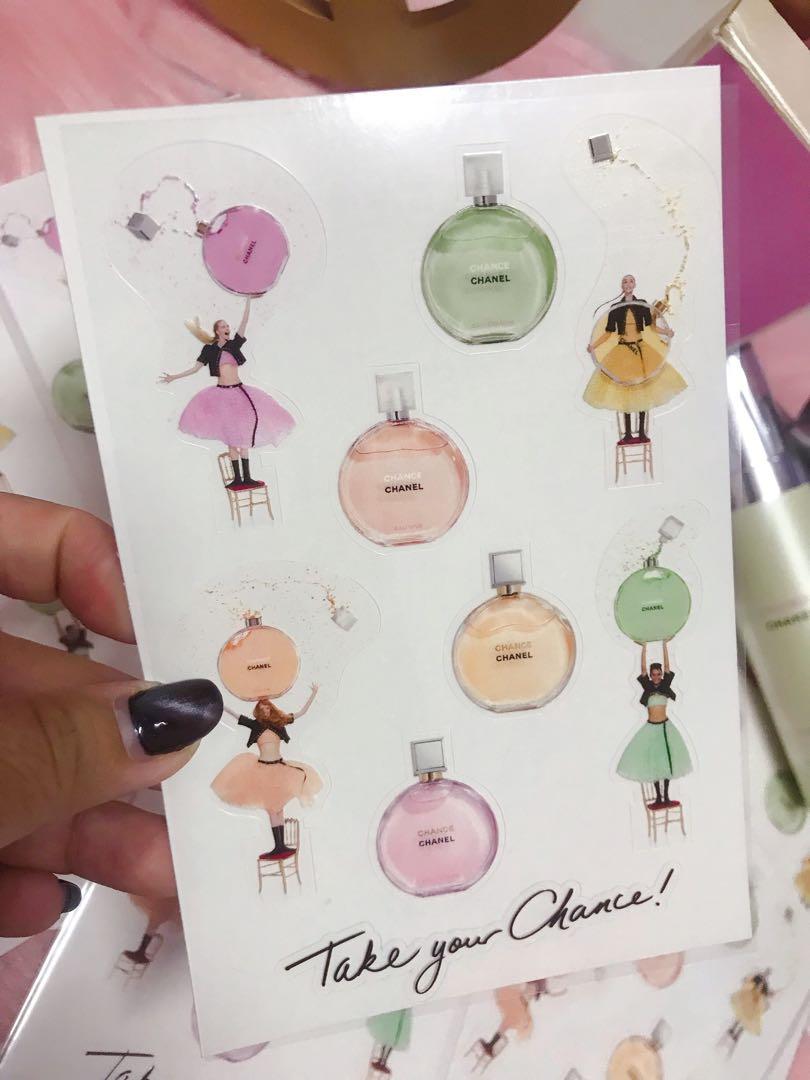 Chanel chance sticker, Luxury, Accessories on Carousell