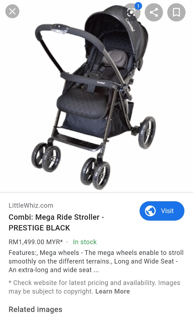Combi mega ride baby stroller, Babies & Kids, Strollers, Bags ...