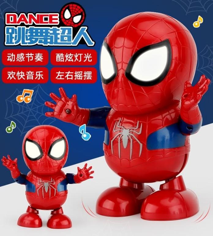 Dance Spiderman Action Figure Toy LED Flashlight with Sound Avengers ...