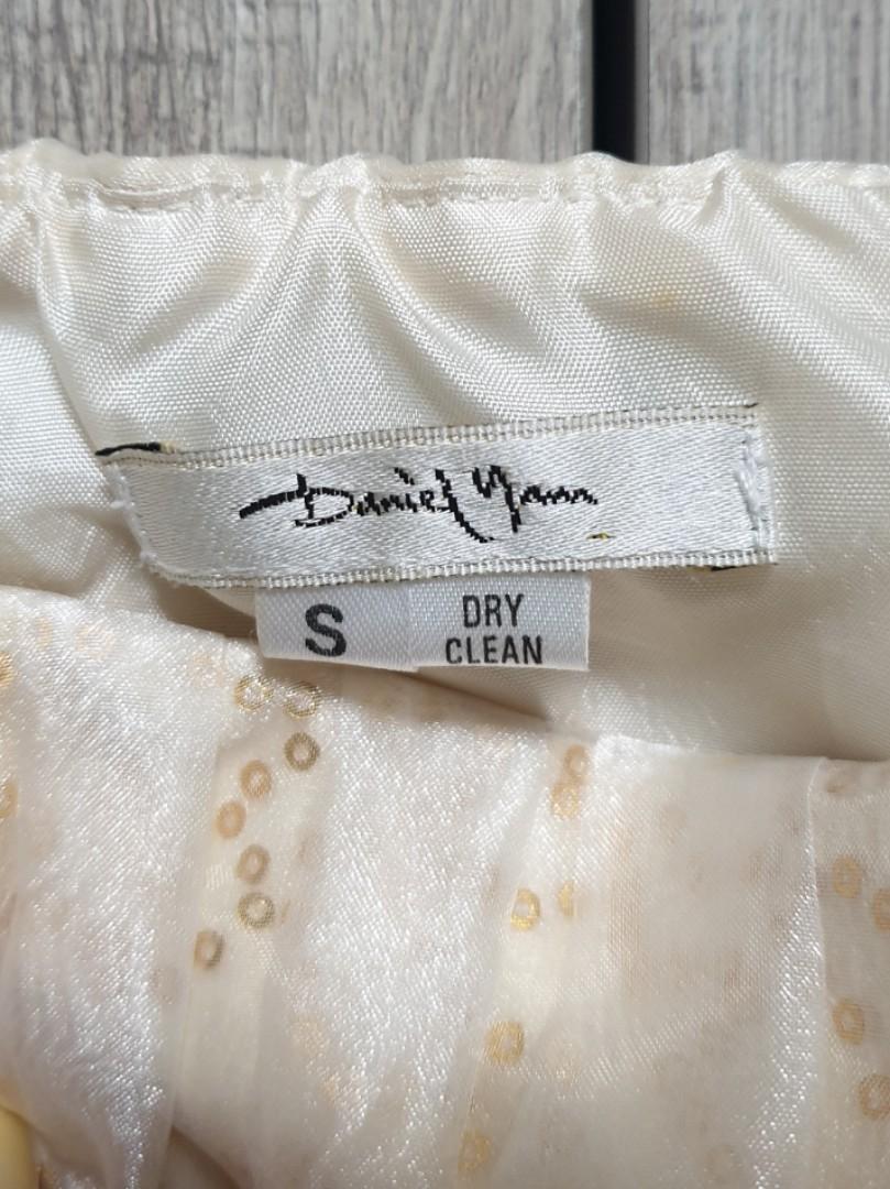 Daniel Yam gold evening dress, Women's Fashion, Dresses & Sets, Evening ...