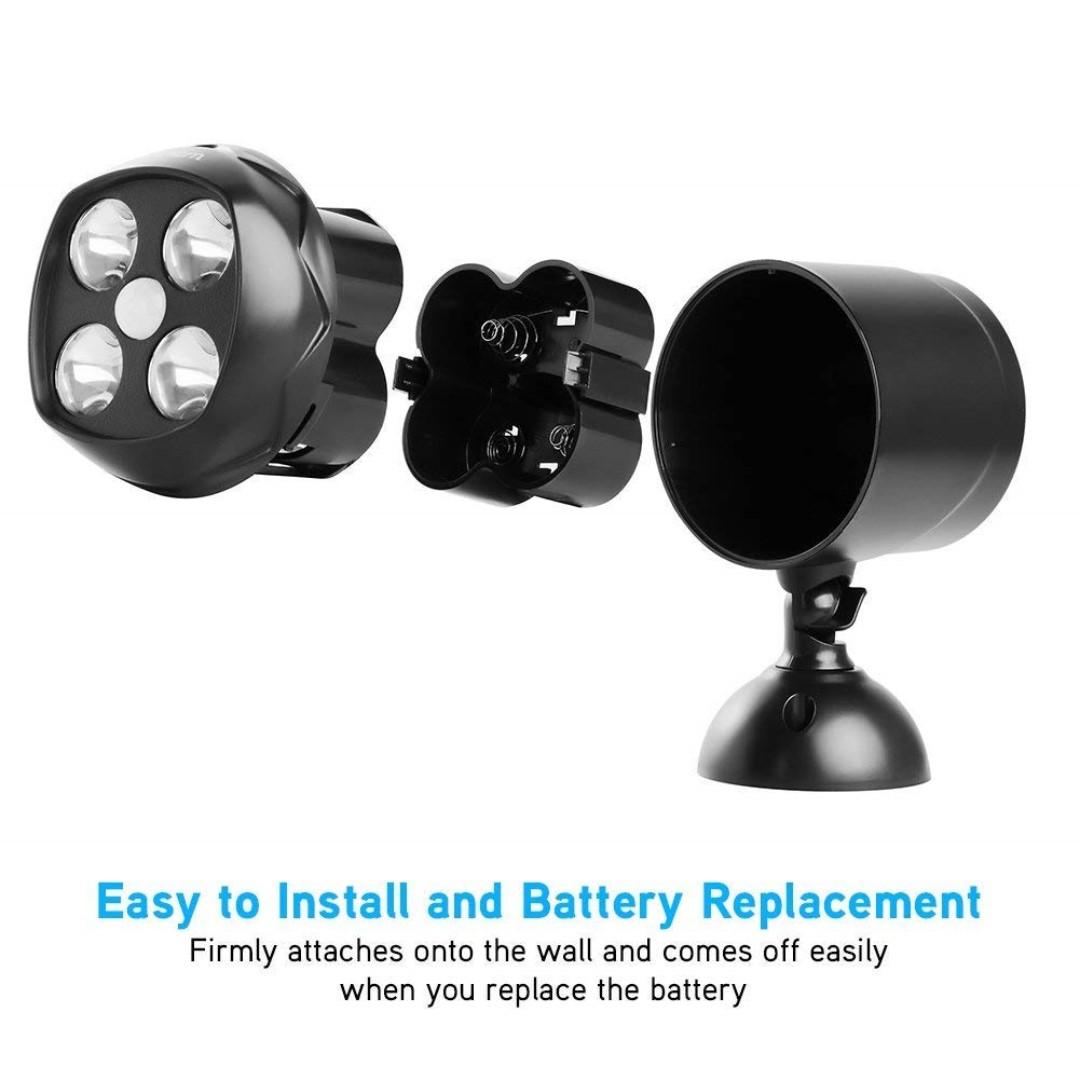 E0165 iSolem Waterproof Battery Motion Sensor Lights, 600 Lumens ...