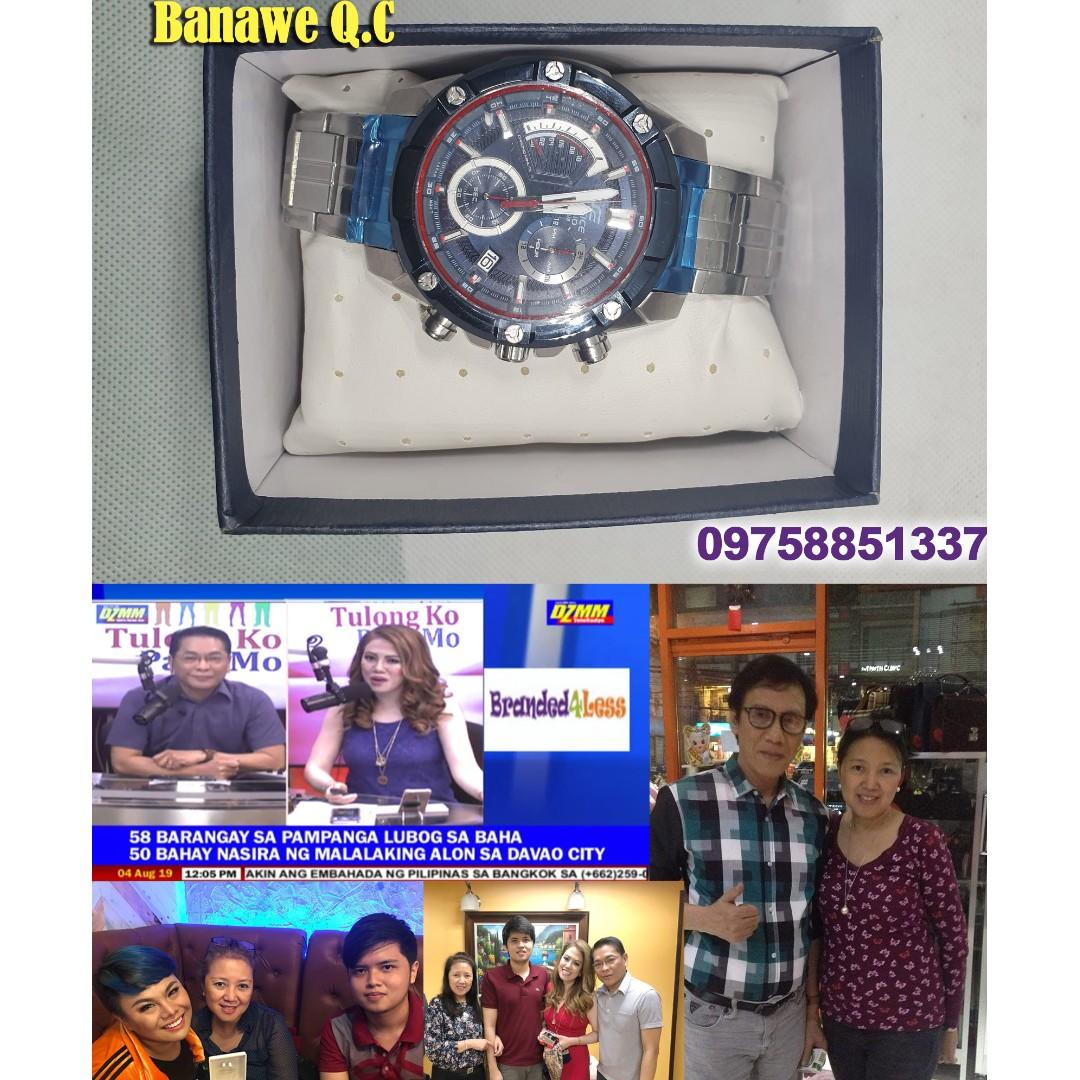 Edifice Casio Watch Chronograph Original With Box and Certificate, Men ...