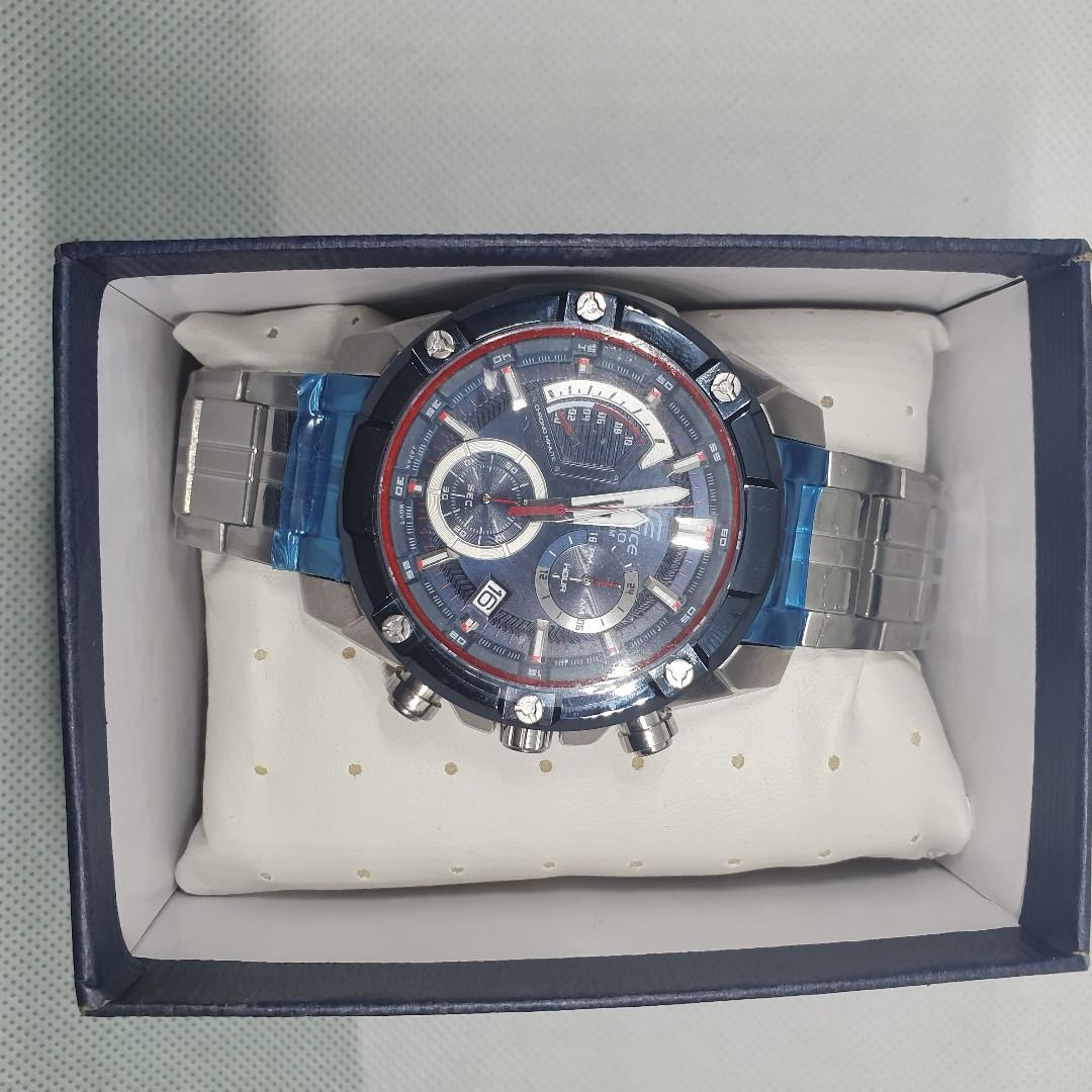Edifice Casio Watch Chronograph Original With Box and Certificate, Men ...