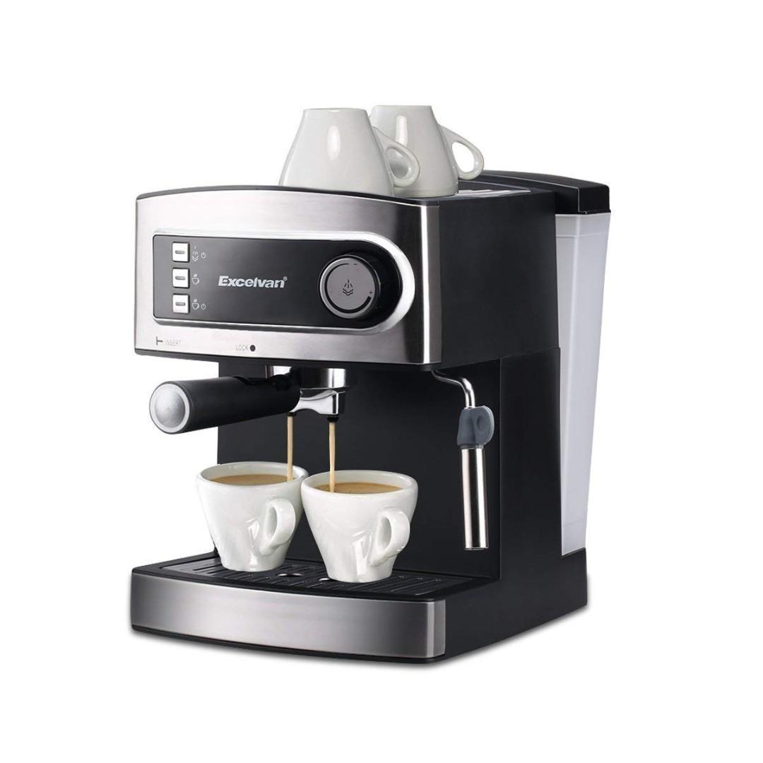 Excelvan 15 Bar Pump Espresso Coffee Maker, Italian Style Coffee ...